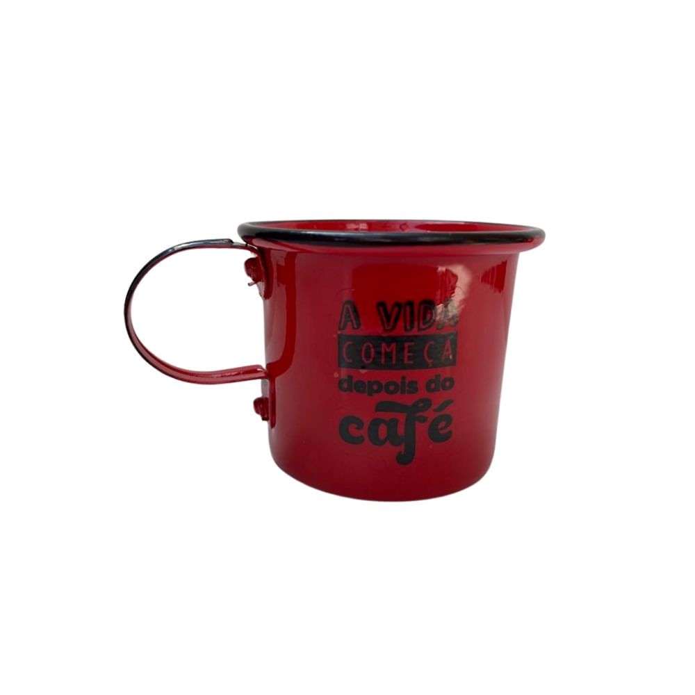 Kit de Café coado Individual Mini Bule Vermelho - Demolição - Camicado