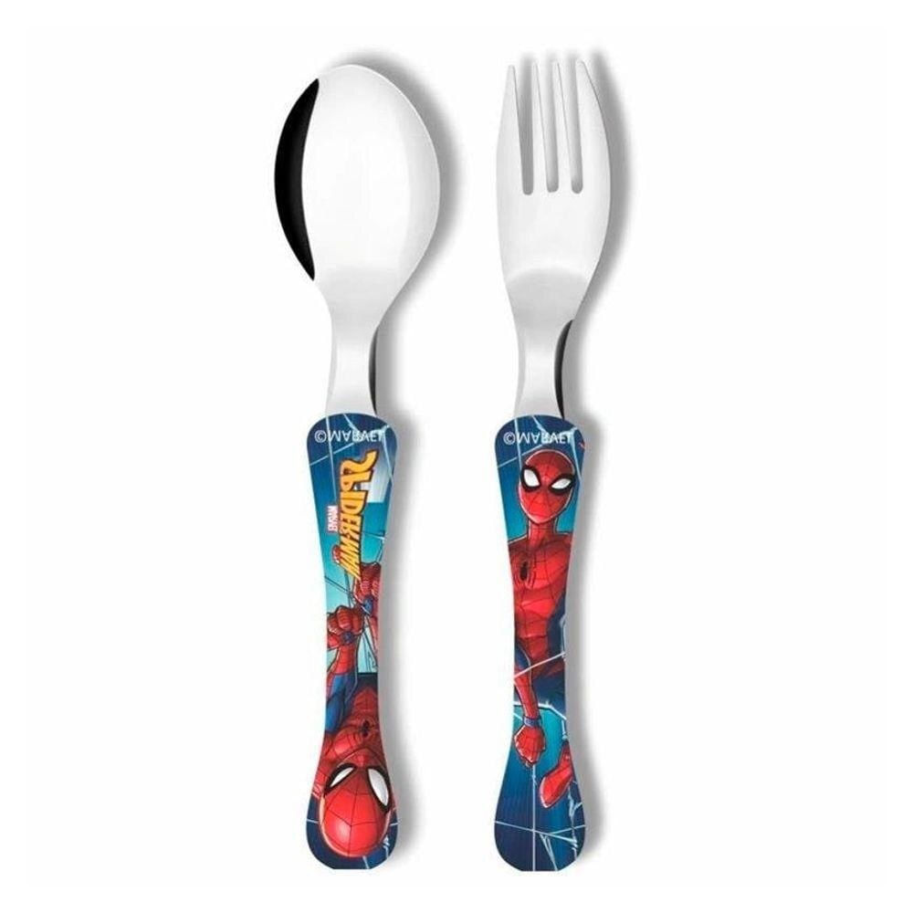 Conjunto Garfo e colher do Homem Aranha - Marvel - Utensilios do Chef