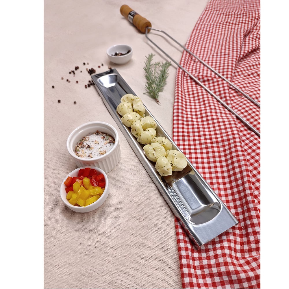 Espeto Inox para QUEIJO 75CM - Churrasco - Utensilios do Chef